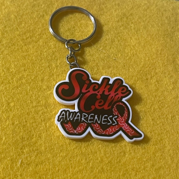 Accessories | Sickle Cell Awareness Red And Black Keychain | Poshmark